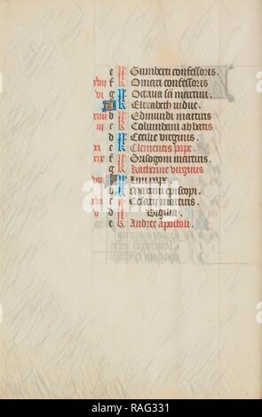 Calendar Page; Ghent, bound, Belgium; 1450s; Tempera colors, gold leaf ...