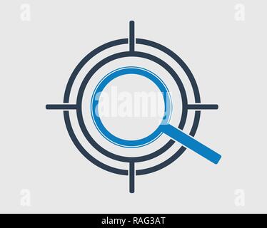 Target Fixing Icon on gray background Stock Vector Image & Art - Alamy