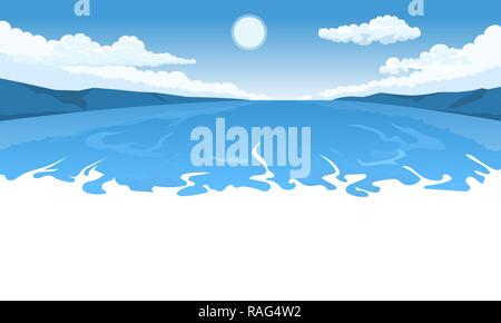 Simple ocean landscape Stock Vector Image & Art - Alamy