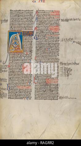 Inhabited Initial D, Paris, France, about 1170 - 1180, Tempera colors ...