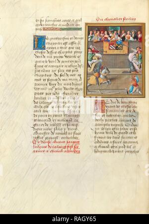 Jacques de Lalaing Jousting with the Sicilian Knight before the Duke of ...