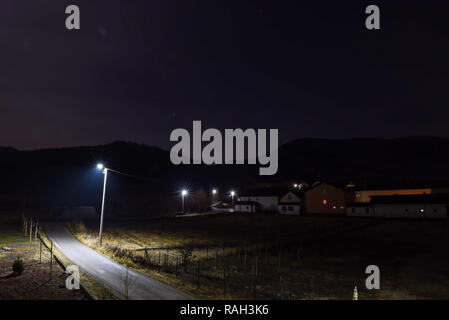 night is coming in Setonje Serbia Stock Photo - Alamy
