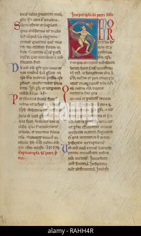 Inhabited Initial S; Sicily, probably, Italy; late 12th century ...