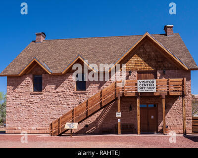 Bluff Fort Visitor center, Utah, USA, with a Historic Site museum of ...