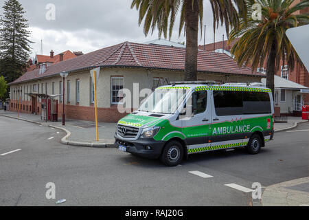 A St John Ambulance Service patient transport vehicle on call waiting ...