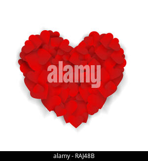 Red heart on a white background, 3d render, 3d illustration Stock Photo ...