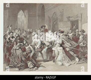 Attack by Jean de Jauregui on Prince William I, March 18, 1582, Johann ...