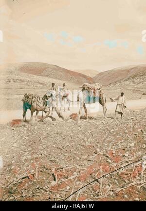 Jaffa to Jerusalem. Valley of Ajalon. 1900, Israel, Aijalon Valley ...