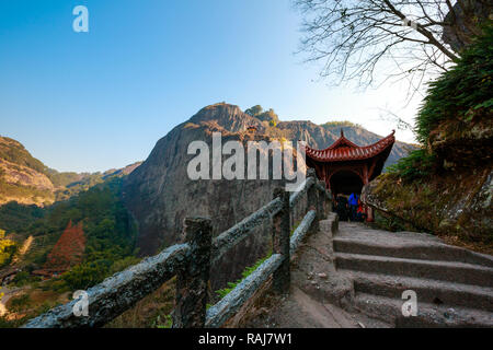 Fujian Wuyishan Tian Youfeng overlooks Jiuqu Xi also known as the nine ...