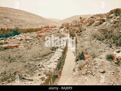 Solomon's Pools & ancient aqueducts Open section of Wadi El-Biyar ...