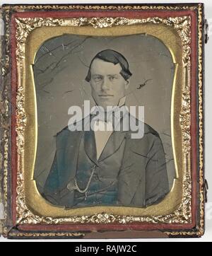Portrait of a Man, Anonymous, 1855. Reimagined by Gibon. Classic art ...