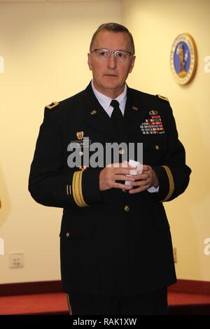 Maj. Gen. Matthew Quinn gives a speech about newly promoted Colonel ...