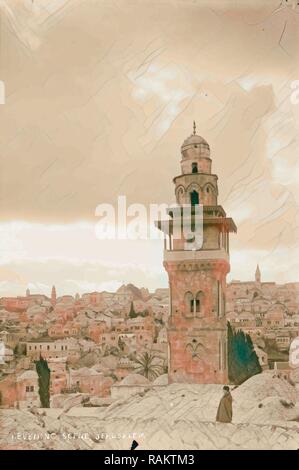 Evening scene in Jerusalem. 1934, Jerusalem, Israel Stock Photo - Alamy
