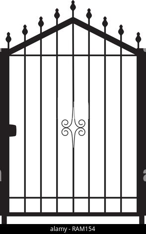 gate silhouette vector Stock Vector Image & Art - Alamy