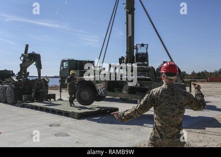 A Terex-Demag MAC 50 All-terrain crane, operated by Marines of Marine ...