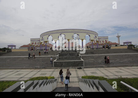 Grand Mosque of Central Java in Semarang. A mix of Javanese, Roman and ...