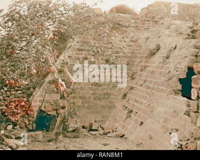 Caesarea. 1937, Israel, Caesarea. Reimagined by Gibon. Classic art with ...