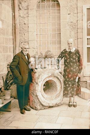 Mr. & Mrs. Joseph Larson of the American Colony photographed by section ...