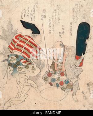 Utsubo zaru, Club wielding Zaru (from a Kyogen performance)., Totoya ...