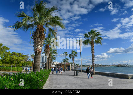 Bank promenade, Paphos, Cyprus, Uferpromenade, Zypern Stock Photo - Alamy
