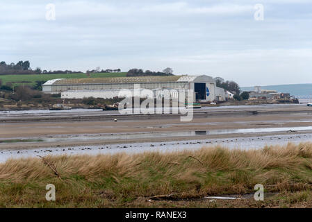 The Babcock international Group Marine Division shipyard on the River ...