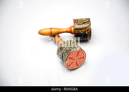 African percussion instrument - shaker made from pungi bean pods Stock ...