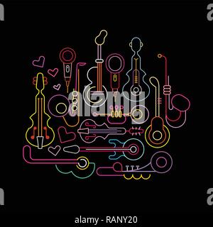 musical instruments design Stock Vector Image & Art - Alamy