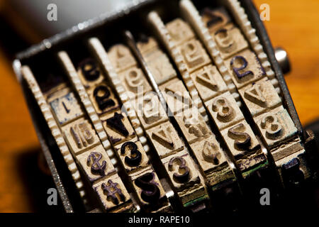 Abstract Vintage Office Equipment Rubber Stamp Tool Stock Photo - Alamy