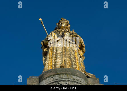the 1706 statue of queen anne by sculptor francis bird that decorates ...