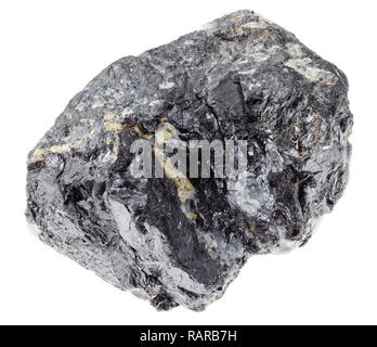 raw sphalerite ore (zinc blende) cutout on white background Stock Photo ...