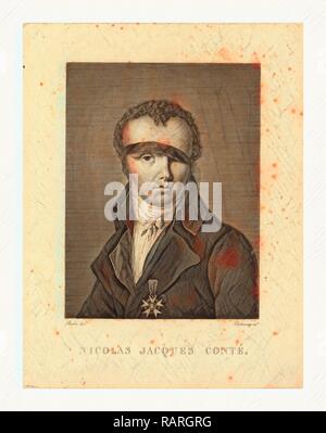 Nicolas Jacques Conté by Delaunay, sct. Reimagined by Gibon. Classic ...