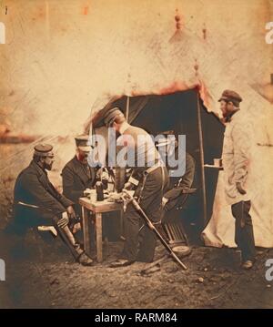 Brigadier Garrett & officers of the 46th Regiment Stock Photo - Alamy