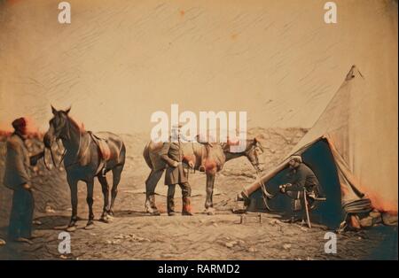 Officers of the 90th Regiment, Crimean War, 1853-1856, Roger Fenton ...