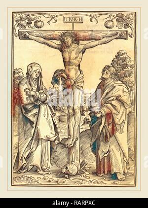 Wolf Traut (German, c. 1486-1520), Christ on the Cross with Mary and ...