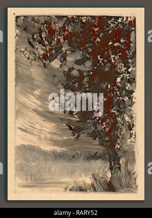 William Fowler Hopson, Moonlit Landscape with Tree at the Left ...