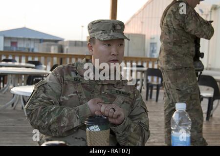U.S. Army Maj. James S. Kim, New Jersey State Command Chaplain, speaks ...