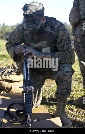 U.S. Marine Corps Recruit Fernando Hernandez with Golf Company, 2nd ...