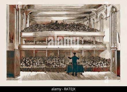 THE TERRIBLE DISASTER AT SUNDERLAND, UK, 1883: THE INTERIOR OF THE ...