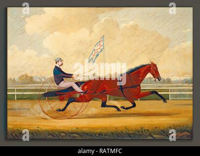 Charles S. Humphreys, Budd Doble Driving Goldsmith Maid at Belmont ...