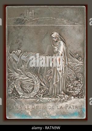 A medal by Louis-Oscar Roty, 1894, titled 'France Mourning the ...