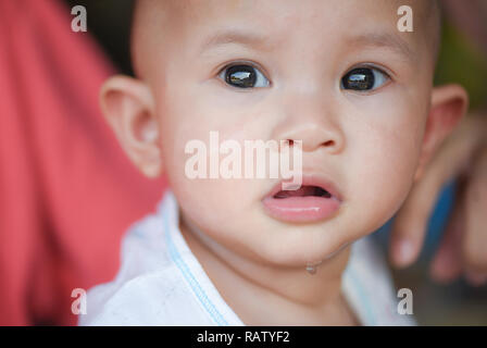 baby mouth saliva, child drooling Stock Photo - Alamy