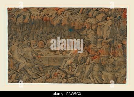 Luca Penni, Italian (1500-1504-1556), The Banquet of Achelous, c Stock ...