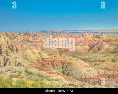 Aerial view of Badlands National Park, South Dakota Stock Photo - Alamy