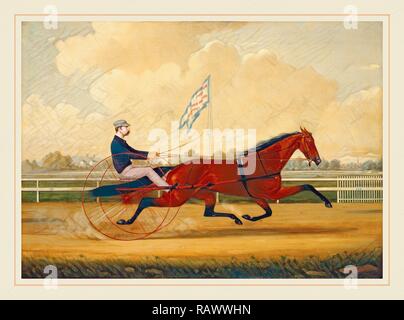 Charles S. Humphreys, Budd Doble Driving Goldsmith Maid at Belmont ...