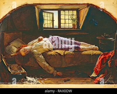 The Death of Chatterton by Henry Wallis. Oil on Panel, circa 1855. The ...
