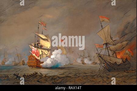 Sea Battle of the Anglo-Dutch Wars The Battle of Lowestoft, William ...