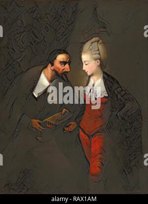 Edward Alcock, Portia and Shylock, from Shakespeare's "The Merchant of ...