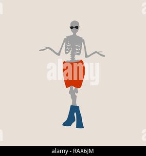 Skeleton shrugging shoulders Stock Vector Image & Art - Alamy
