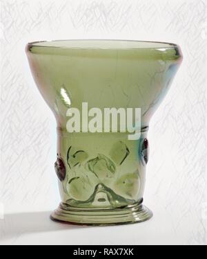 Prunted Beaker, Unknown, Germany, Europe, 16th century, Free-blown dark ...