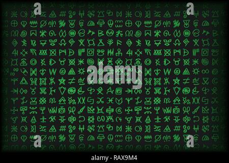 Futuristic cyberspace code digital alien matrix programming language ...